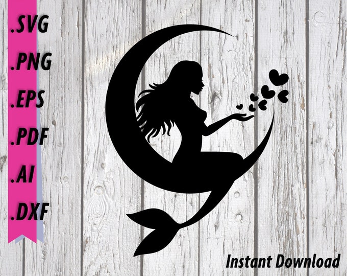 Mermaid SVG Bundle, Mermaids SVG File for Cricut, Little Mermaid Tail ...