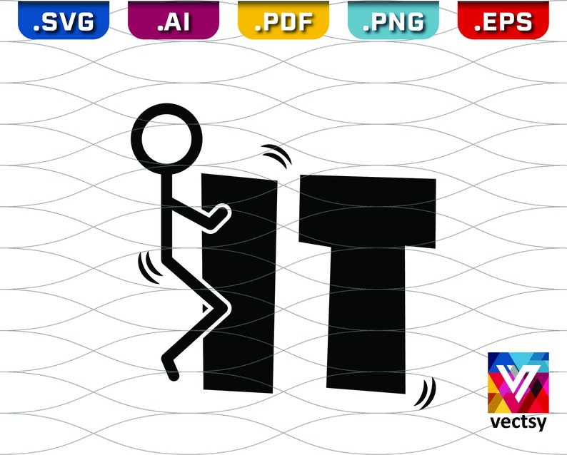 F*CK IT SVG Stick Figure Clipart Mature Content cloverdiagnostic ...