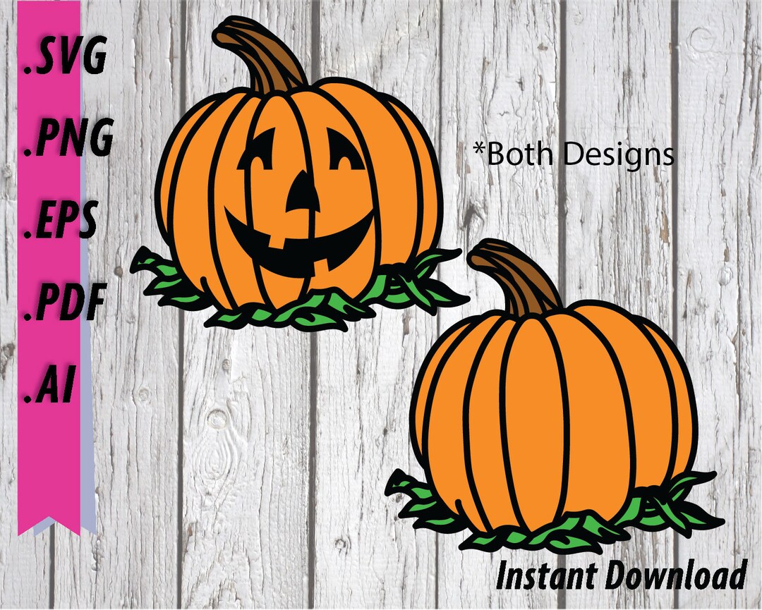 Pumpkin SVG and Jack-o-lantern SVG - Pumpkin Clipart Bundle Fall ...
