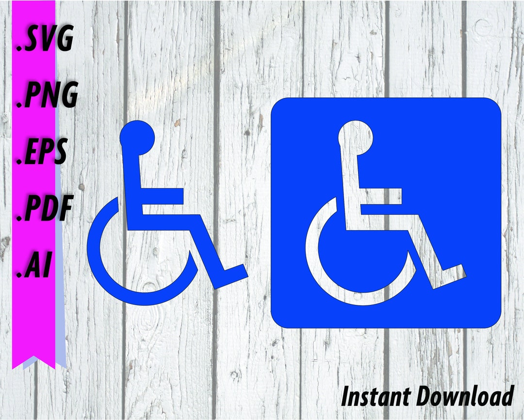 Handicap Symbol SVG - Official Universal Handicap Icon - Official ...