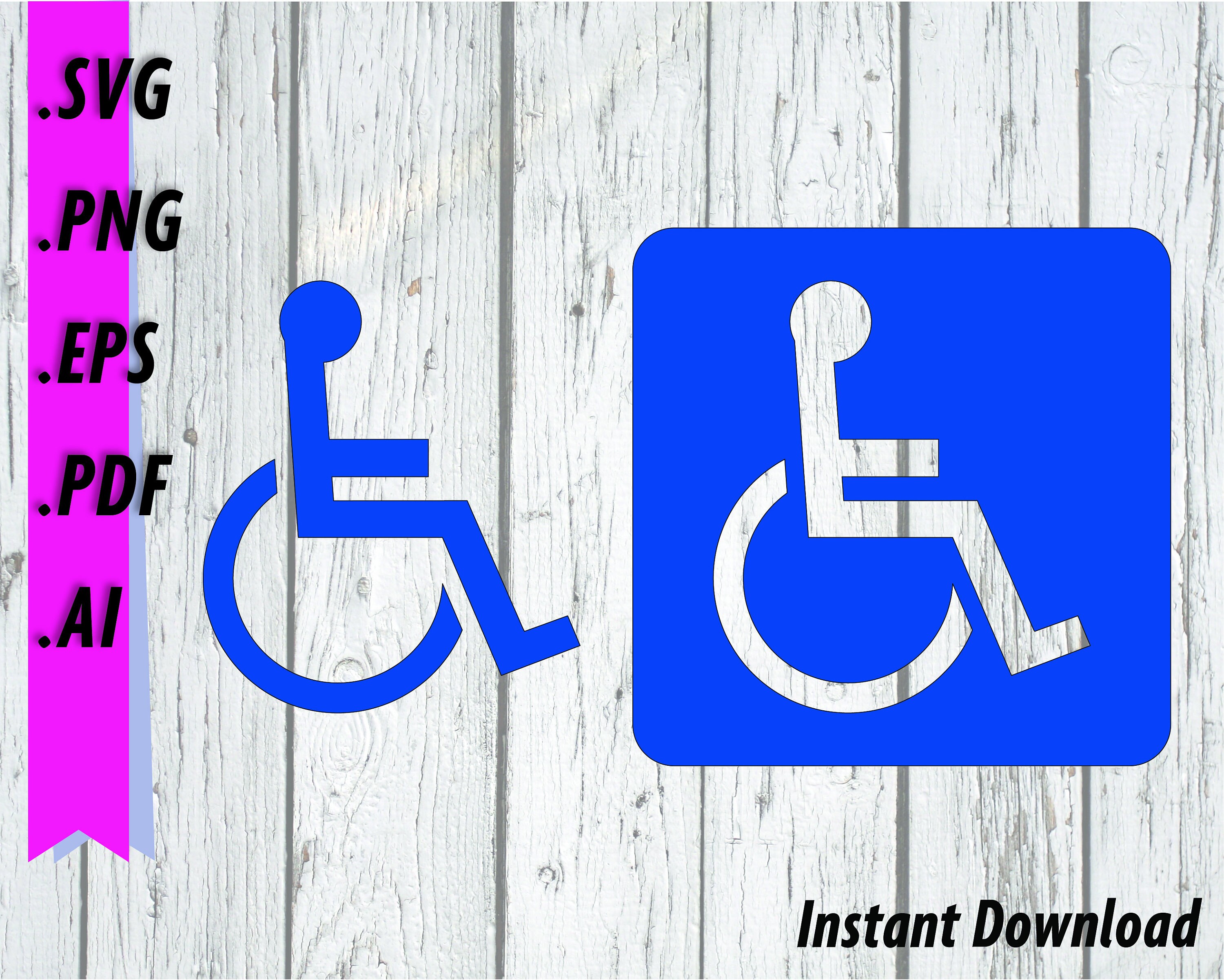 Handicap Symbol SVG - Official Universal Handicap Icon - Official ...