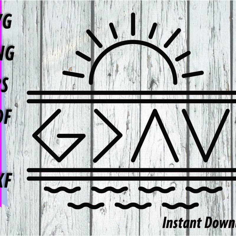 God is Greater Dxf - Etsy