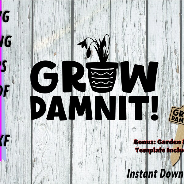 Grow Dammit - Etsy