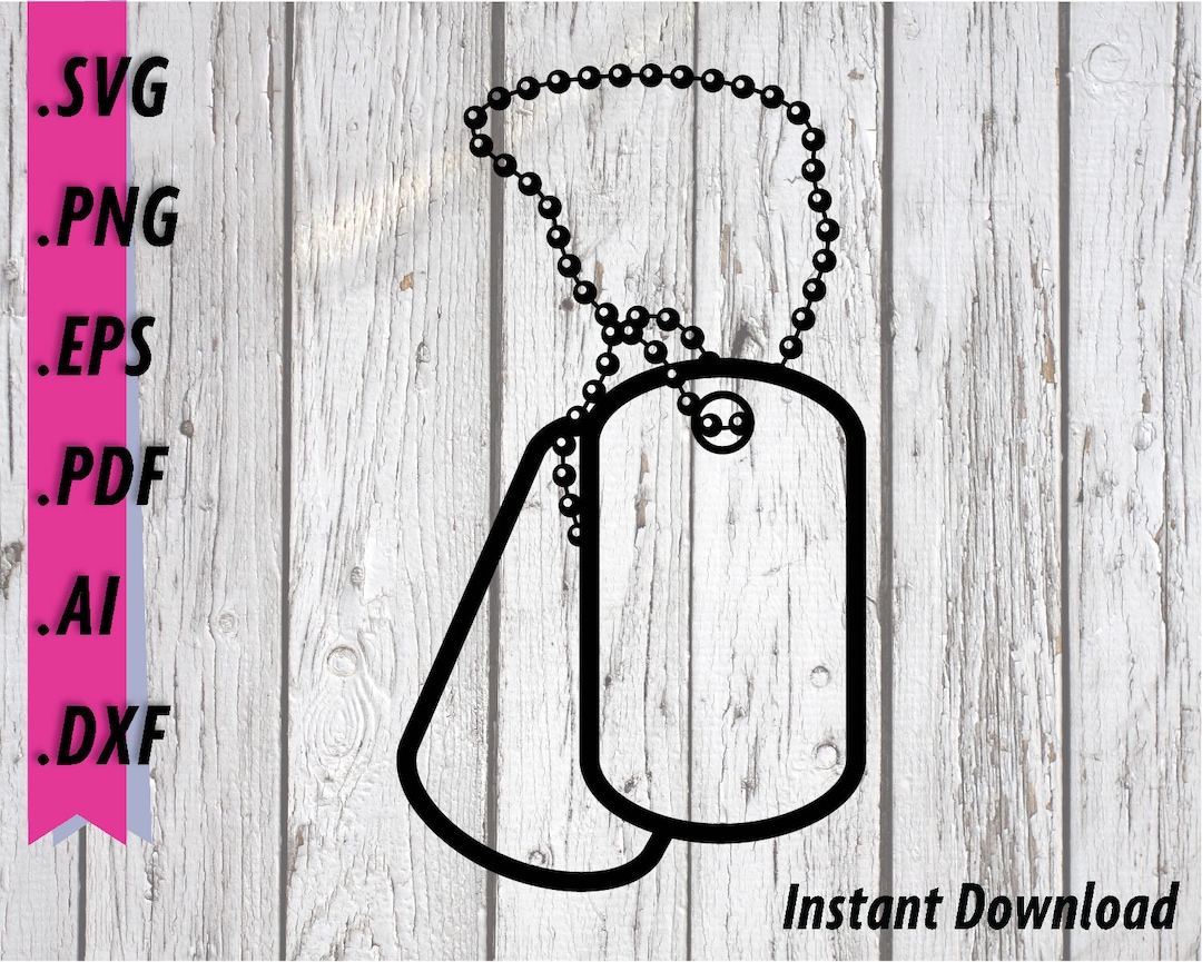 Military Dog Tags SVG - Dog Tags Clipart - Soldier, Military ...