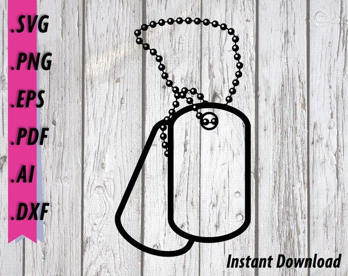 Military Dog Tags SVG - Dog Tags Clipart - Soldier, Military ...