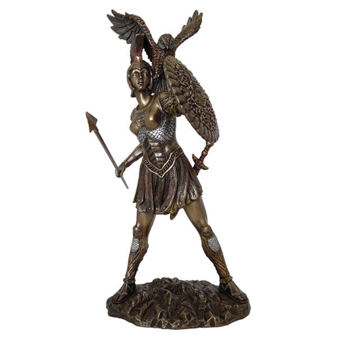 Athena Greek Goddess Veronese Bronze Statue - Etsy