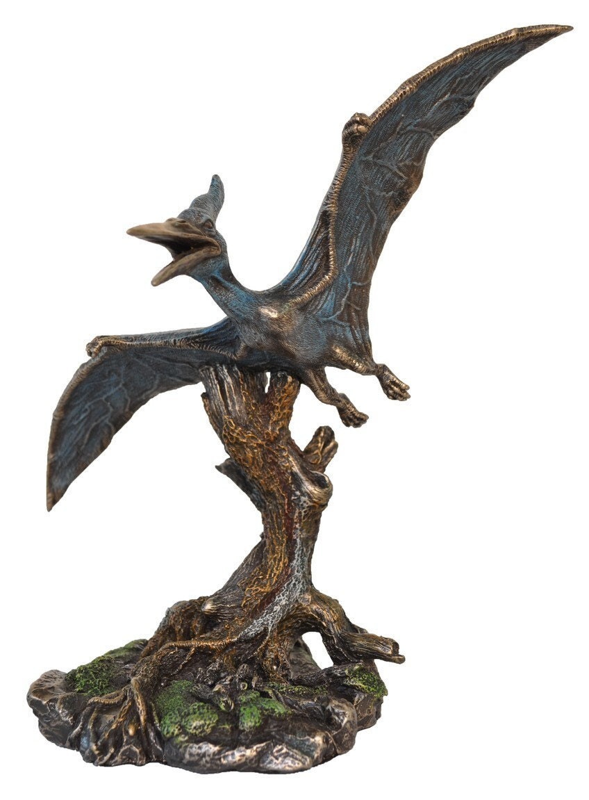Pteranodon Dinosaur Veronese Bronze Statue - Etsy