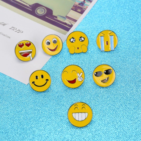 Emoji Enamel Pin - Etsy