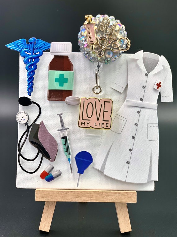 Love My Life Badge Stethoscope Injection Charms Silver | Etsy