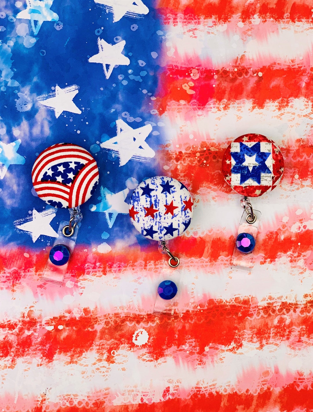 Freedom Badge, Independence Day Badge, American Flag Badge, Patriotic ...