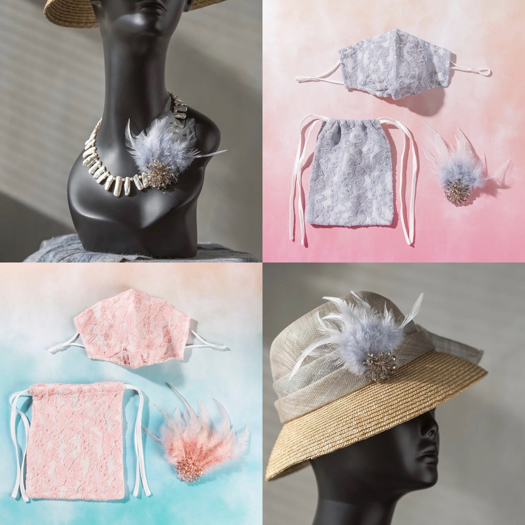 LACE GIFT SET Series Face Mask W Filter Pocket Nose Wire - Etsy