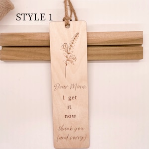 Personalized Mother's Day Bookmark | Custom Mother's Day Gift | Gift ...