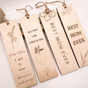 Personalized Mother's Day Bookmark | Custom Mother's Day Gift | Gift ...
