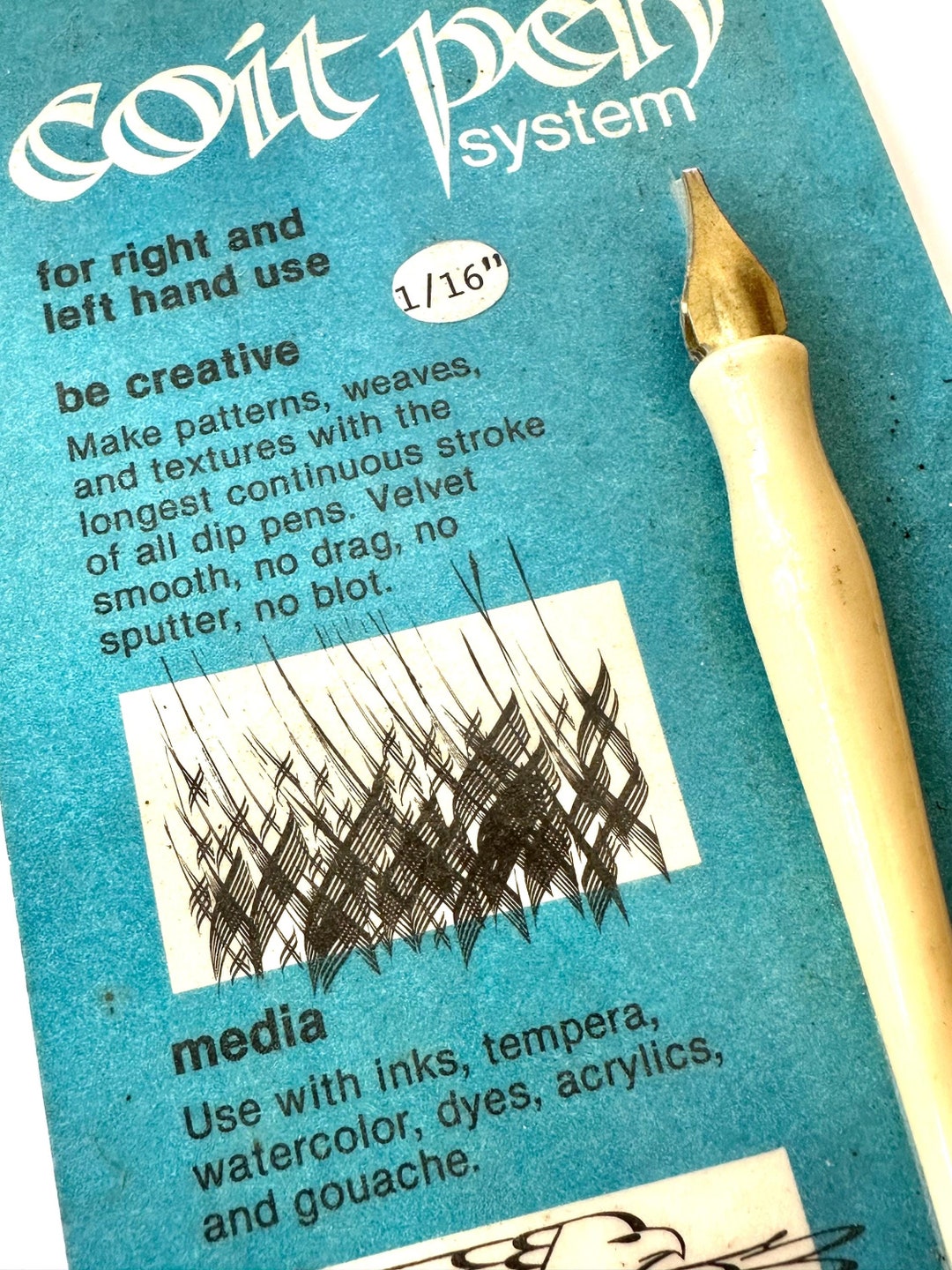 1982 Vintage Coit Pen System 1/16 Single-line Pen, New in Package, Made ...