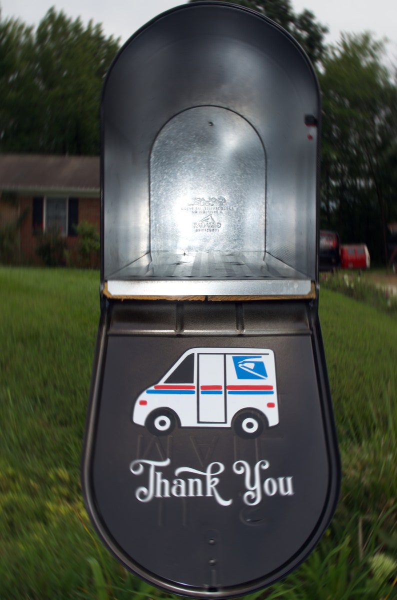 Thank You Mailbox Decal - Etsy