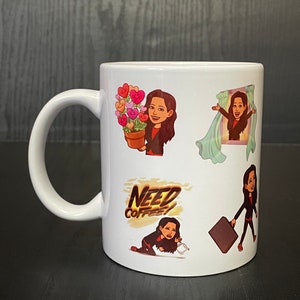 Custom Bitmoji Coffee Cup - Etsy
