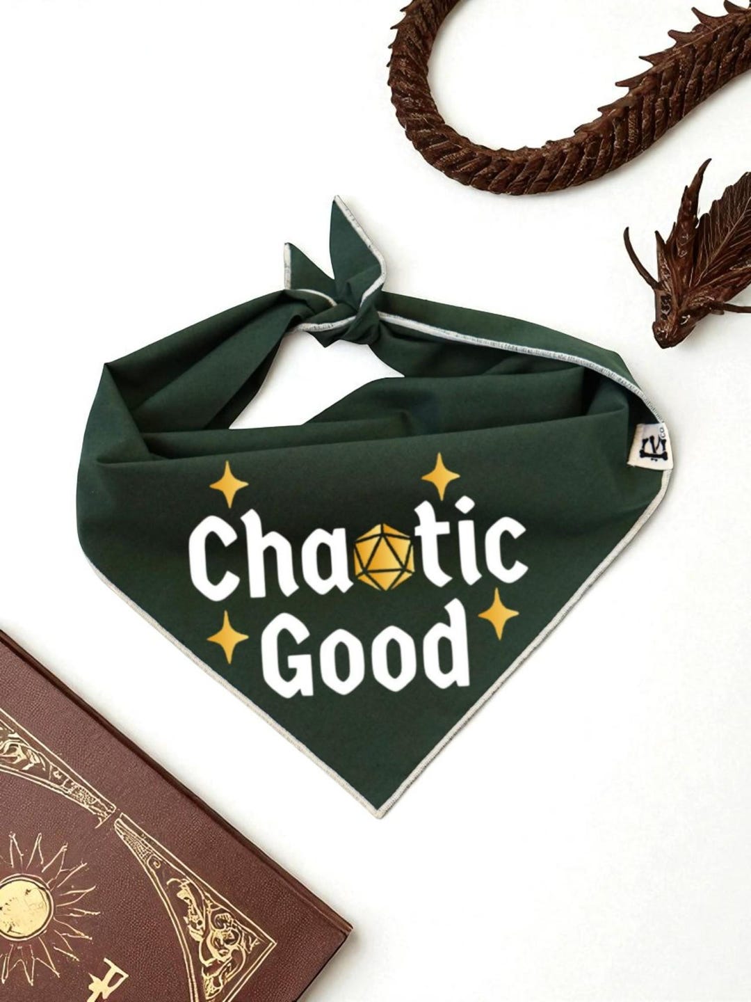 Chaotic Good Dog Bandana Dnd Inspired Pet Scarf Funny Gamer Dog Outfit ...