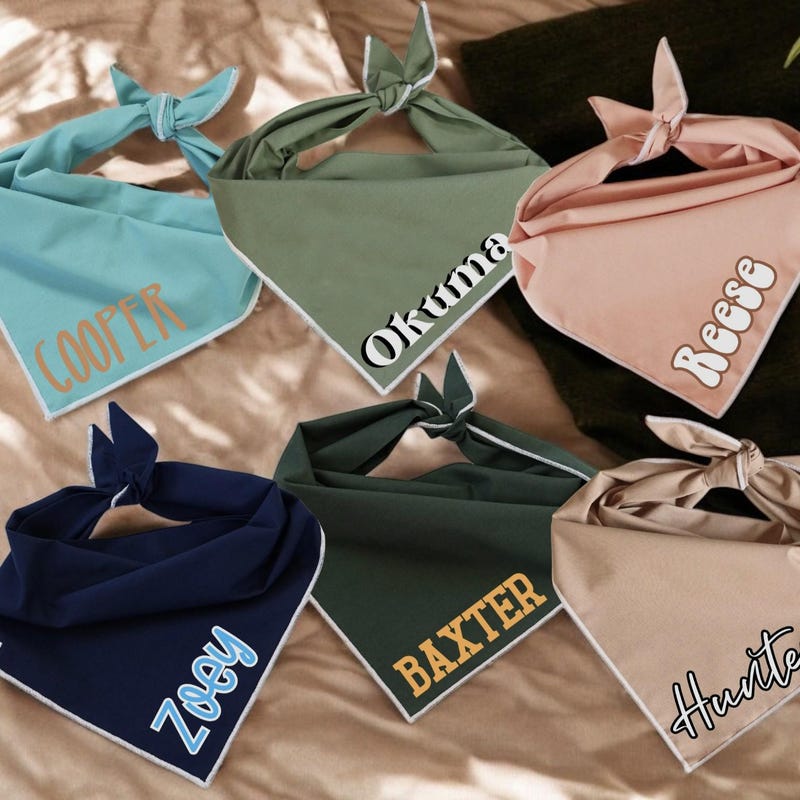 Custom Dog Bandana - Etsy