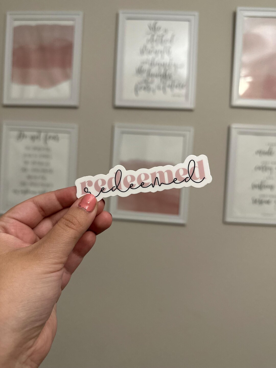 Redeemed Sticker Reformed Sticker Bible Journaling Sticker Bible ...