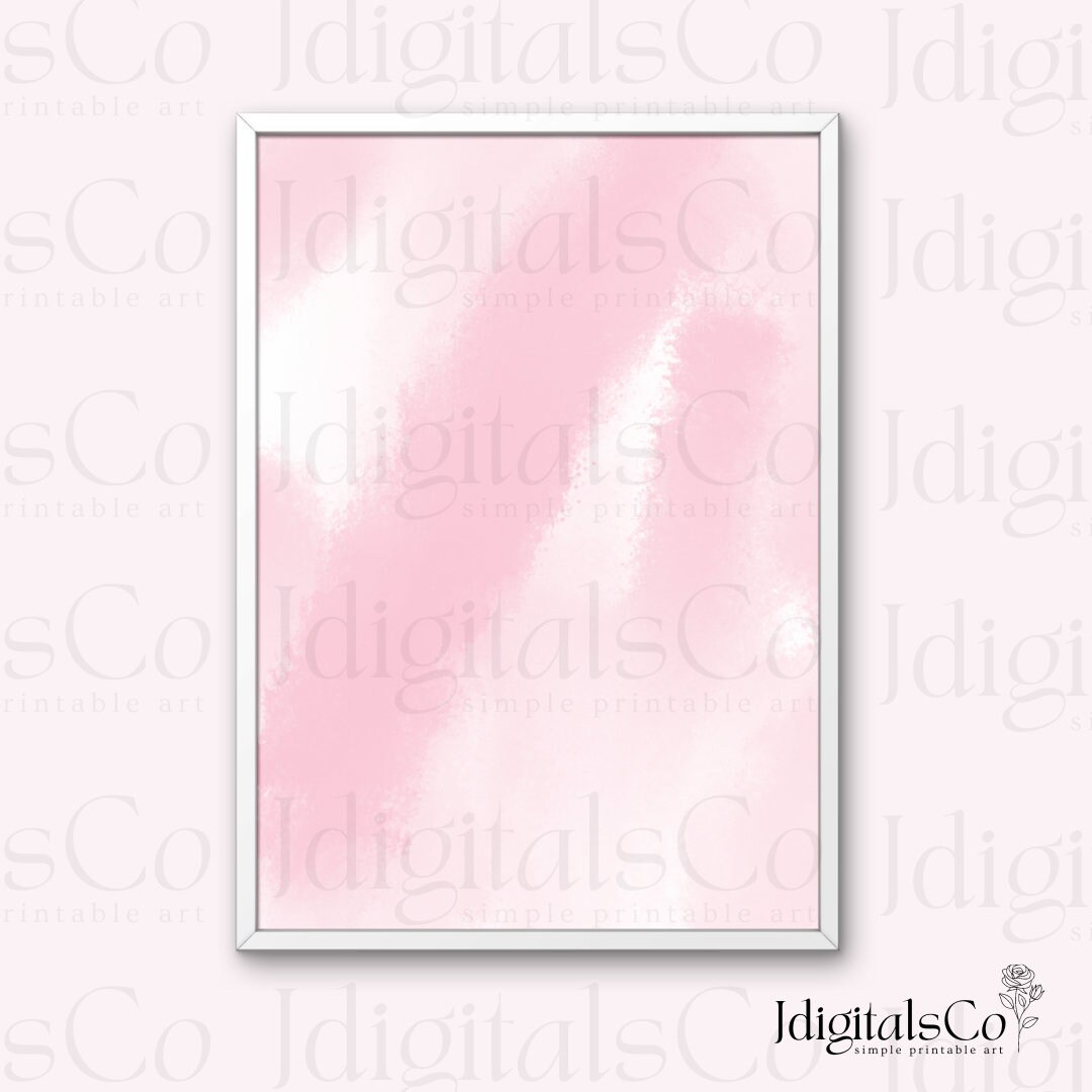 Pink Watercolor Art Print, Watercolor Art Print, Pink Art Print, Girly ...