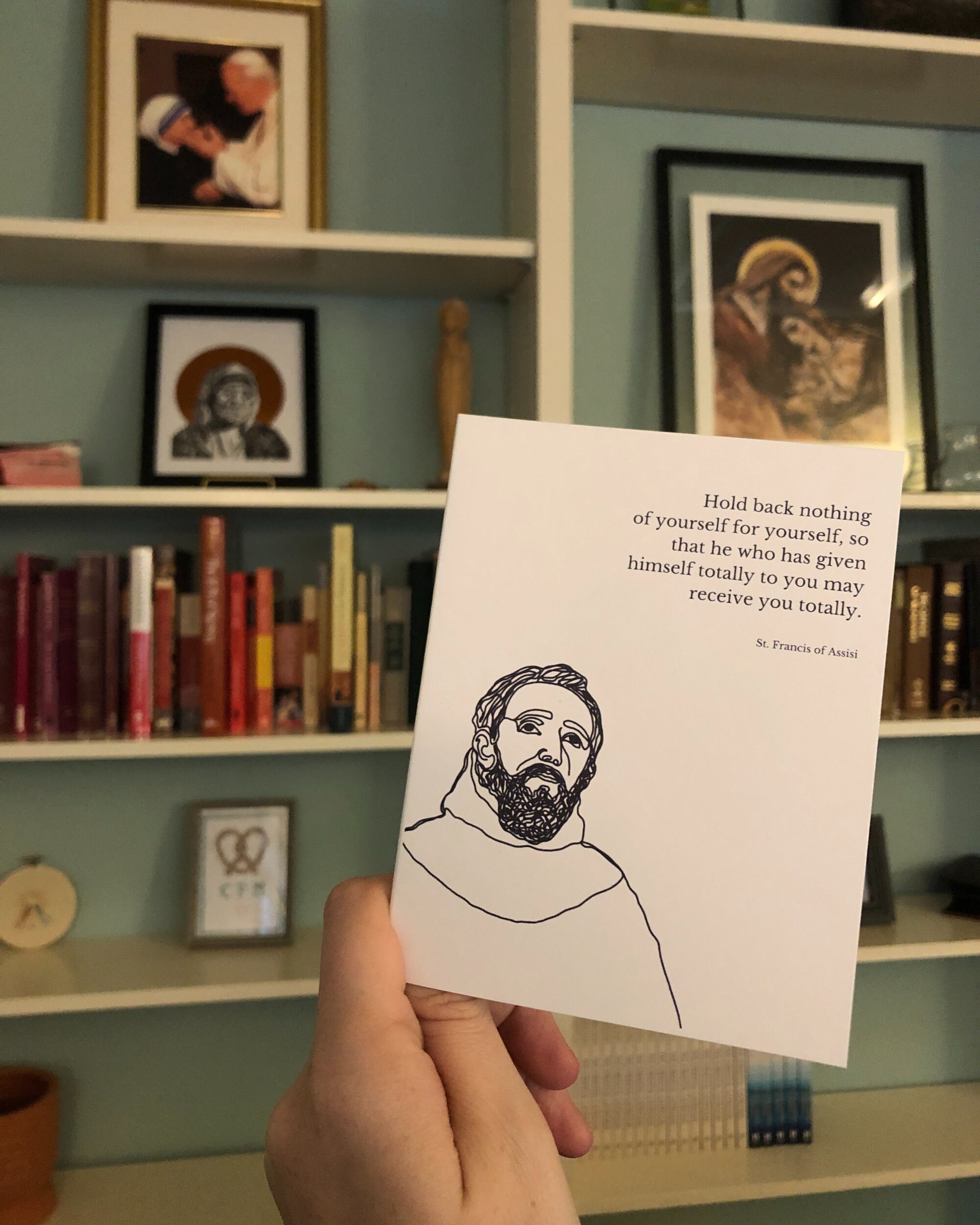 St. Francis of Assisi Stationary Card - Etsy