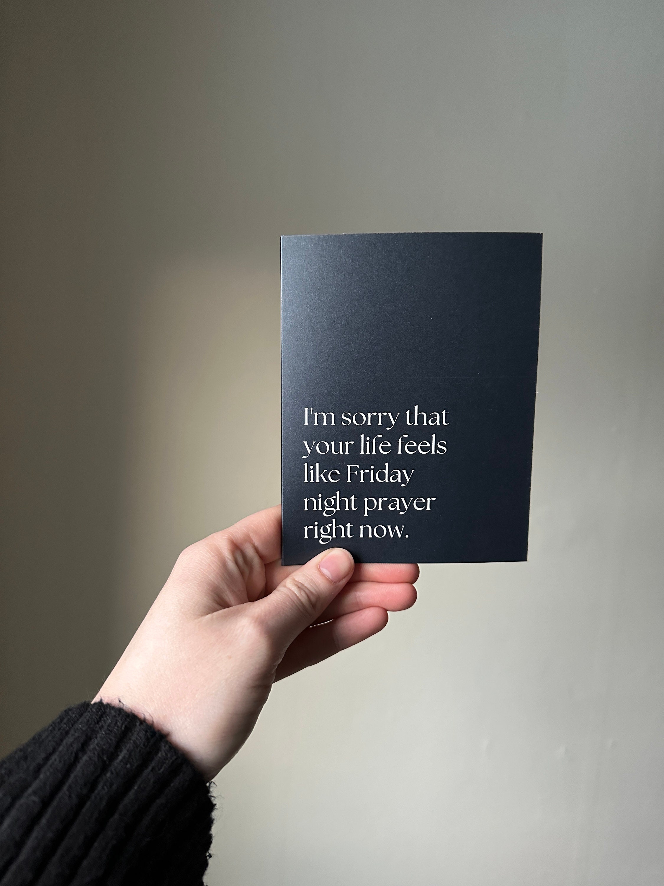 Friday Night Prayer Card - Etsy