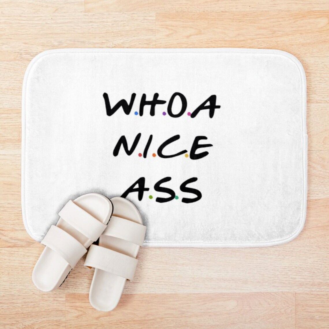 Whoa Nice Ass Bath Mat Funny Bath Mats Non Slip Bath Mats - Etsy