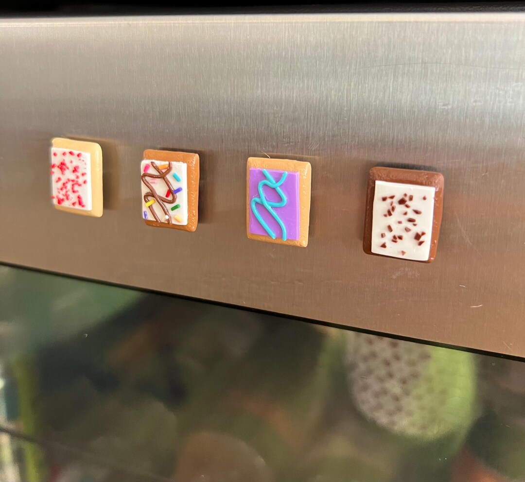 Pop-tart Pastry Magnets Set of 4 - Handmade - Etsy
