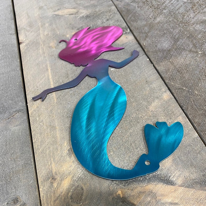Metal Mermaid Wall Art - Etsy