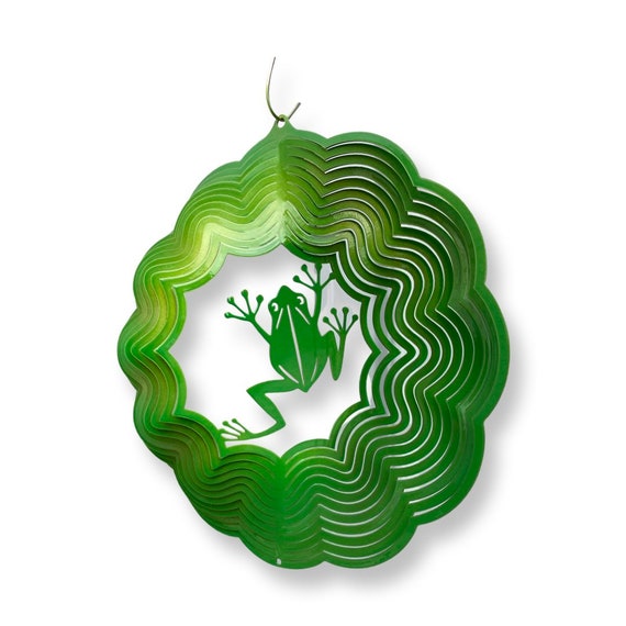 Frog Wind Spinner Garden Wind Spinner Frog Decor - Etsy