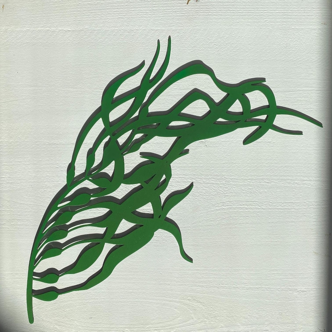 Metal Kelp Wall Accent, Seaweed Wall Decor, Beach House Decor, Coastal Themed Decor, Oceanside ...