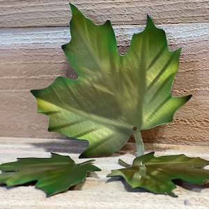 Maple Leaf Metal Wall Hanging, Metal Leaf Art, Autumn Wall Accent, Fall ...