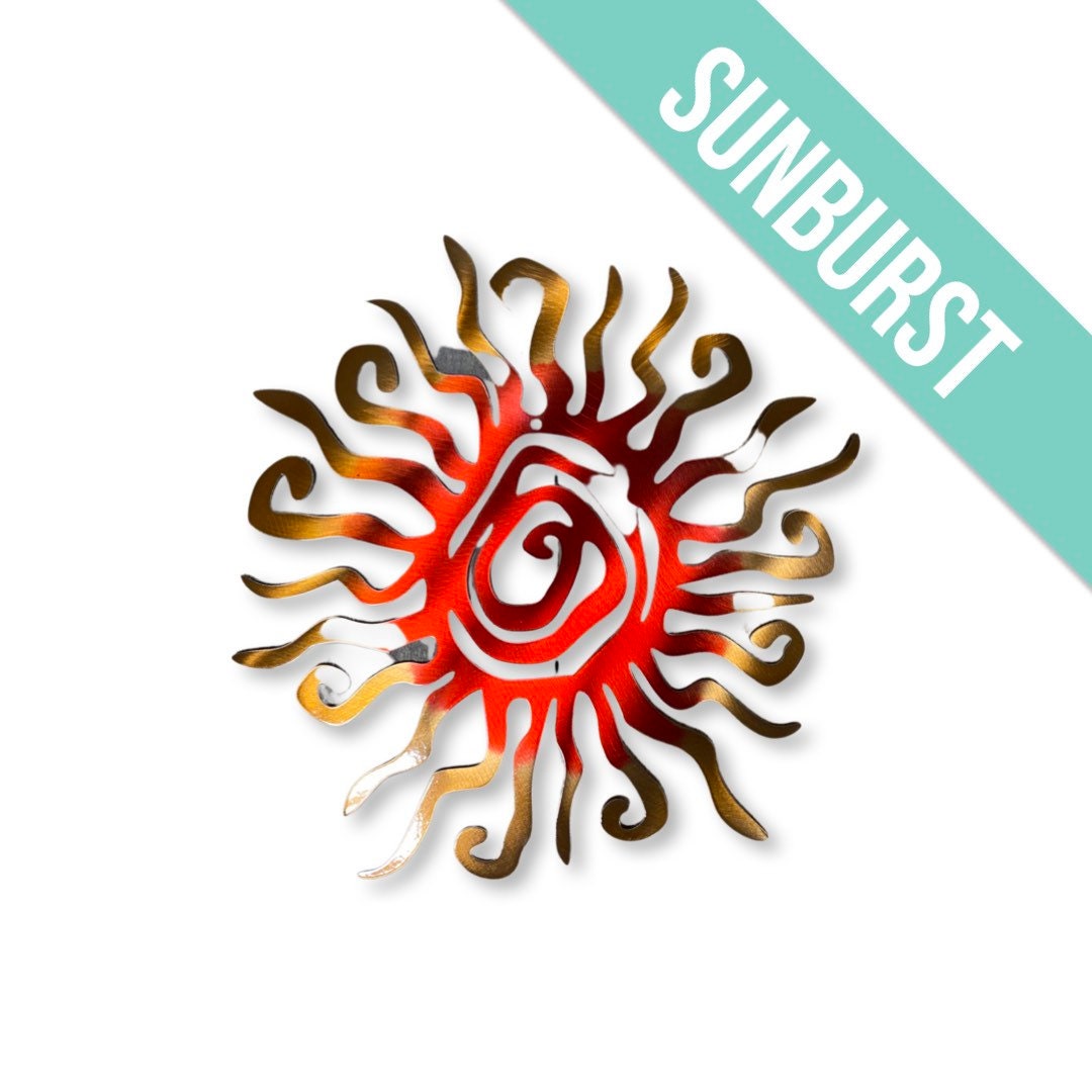 Retro Metal Sun Sun Metal Art Sun Metal Decor Rustic Metal - Etsy