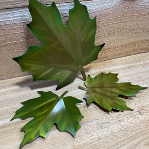 Maple Leaf Metal Wall Hanging, Metal Leaf Art, Autumn Wall Accent, Fall ...