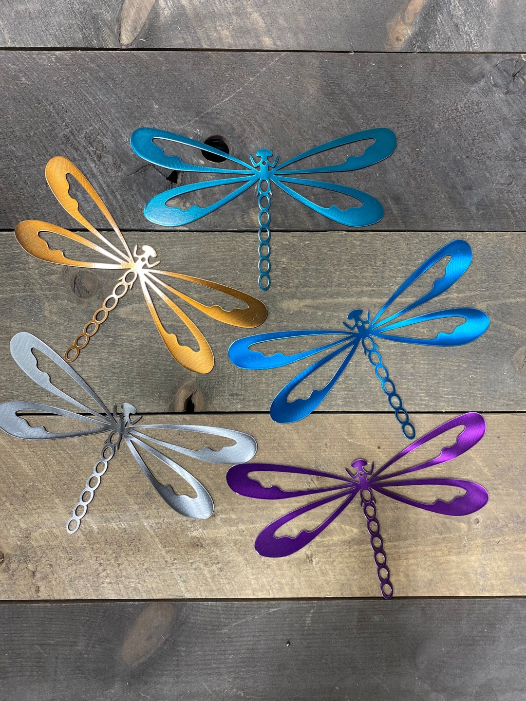 Garden Dragonfly, Metal Dragonfly Wall Hanging, Colorful Dragonflies ...