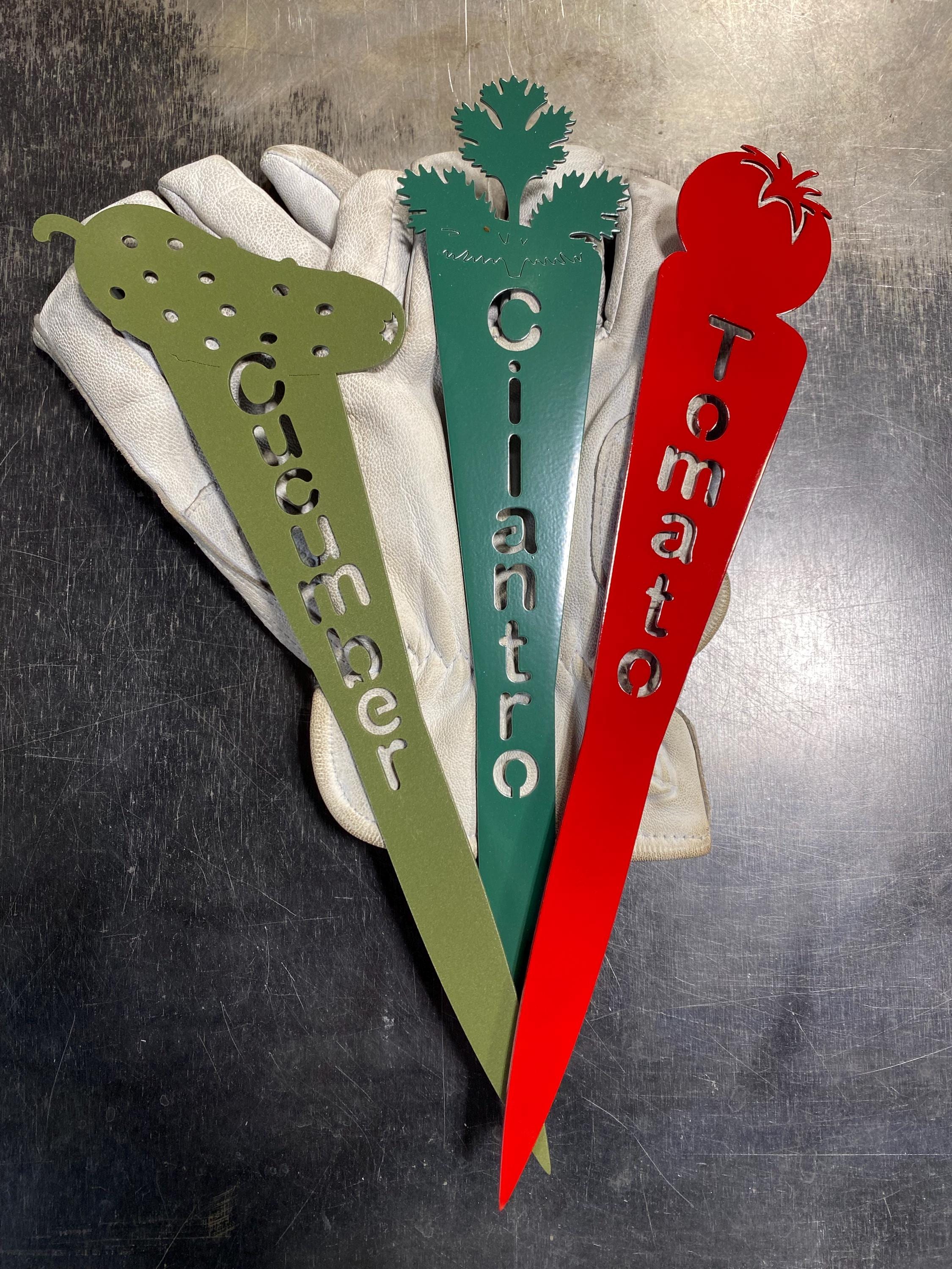 Metal Vegetable Garden Plant Markers, Garden Plant Markers, Vegetable ...