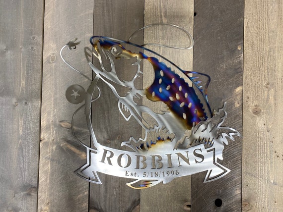 Fishing Welcome Sign Fly Fishing Gifts Customizable Welcome - Etsy
