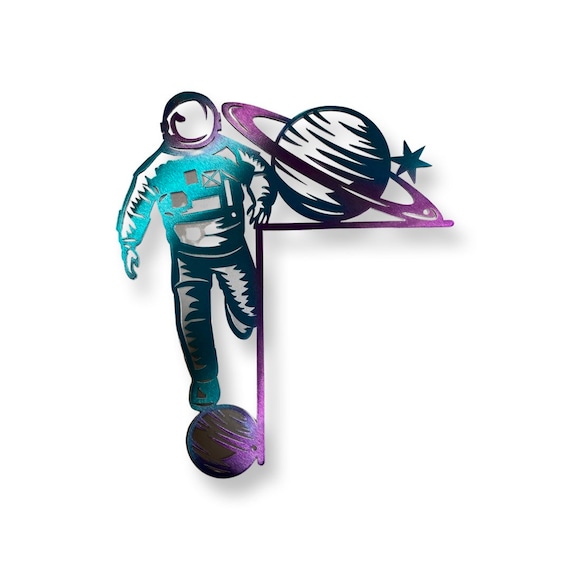 Astronaut in Space Metal Door Frame Decoration Space - Etsy