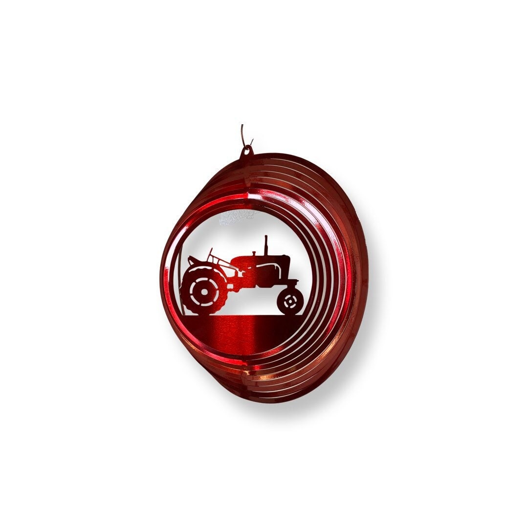 Vintage Tractor Wind Spinner, Tractor Metal Art, Gift for Dairy Owner ...