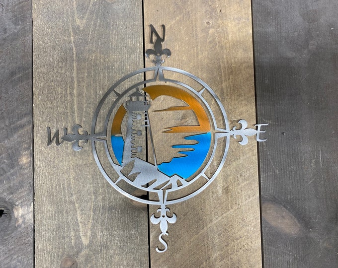 Lighthouse, Rocks, Ocean, Light, Metal Wall Art, Decor, Black - Etsy