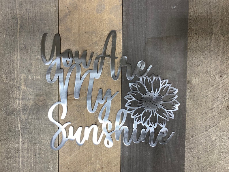 You Are My Sunshine, Sunflower Metal Wall Art, Sunflower Home Decor ...