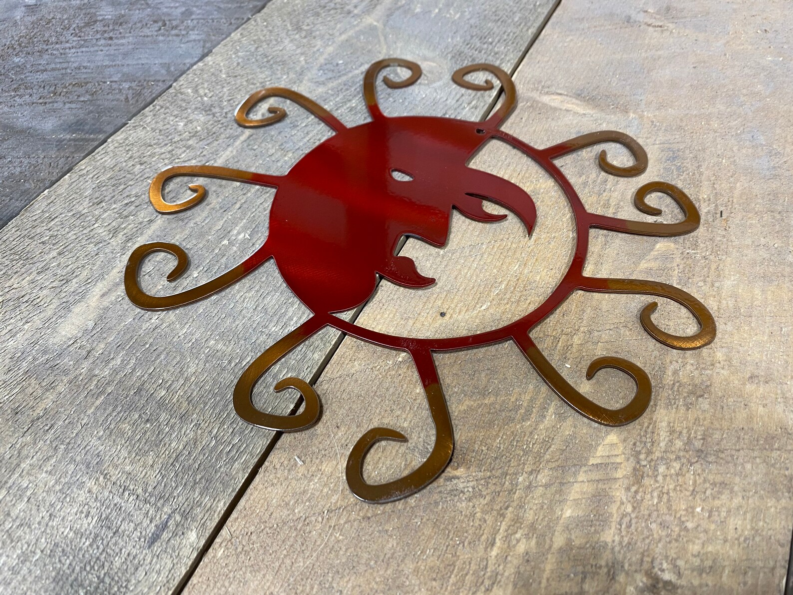 Retro Metal Sun Sun Metal Art Sun Metal Decor Rustic Metal - Etsy