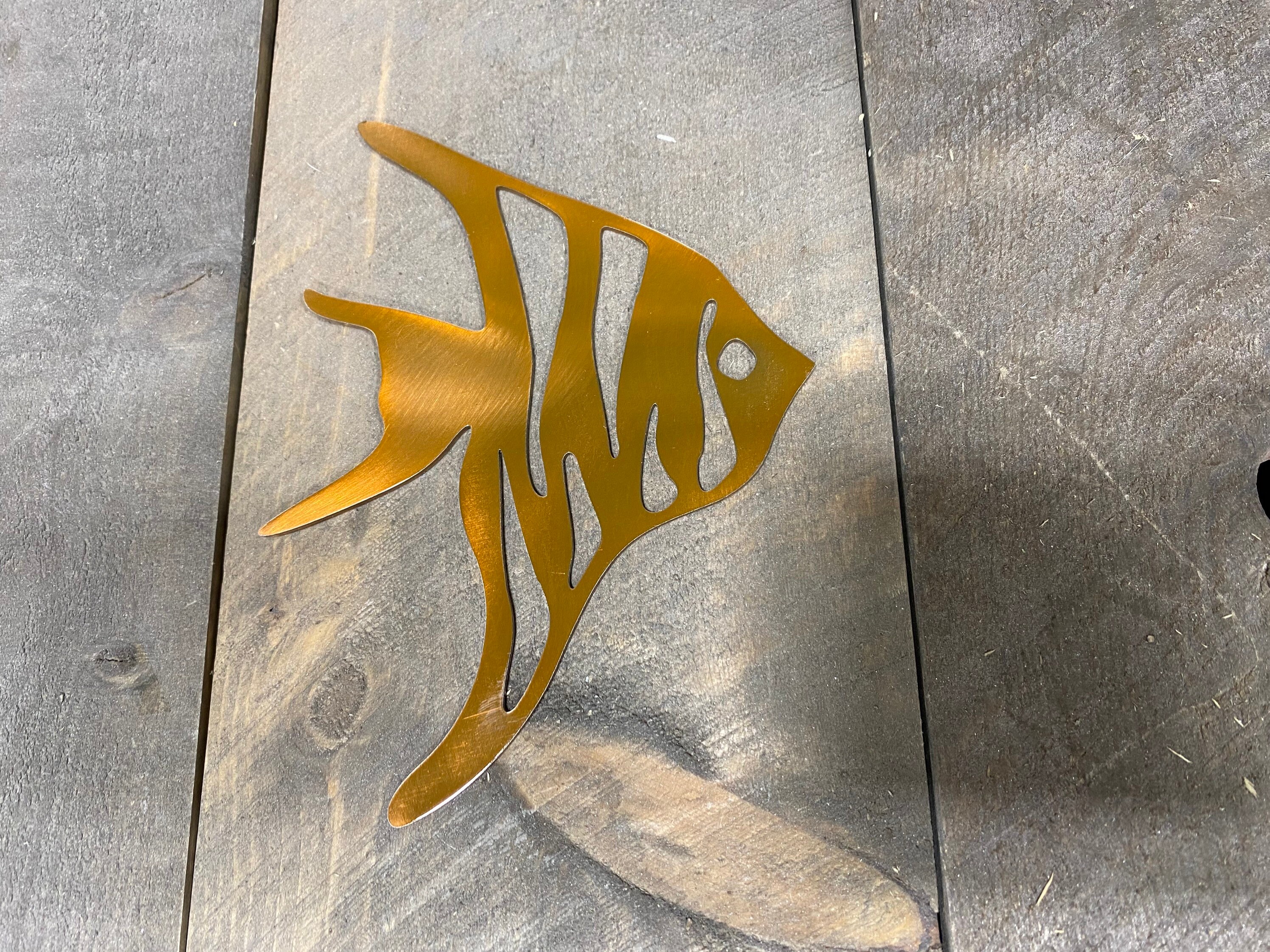 Ocean Fish Metal Wall Hanging, Coastal Fish Decor, Beach House Decor ...