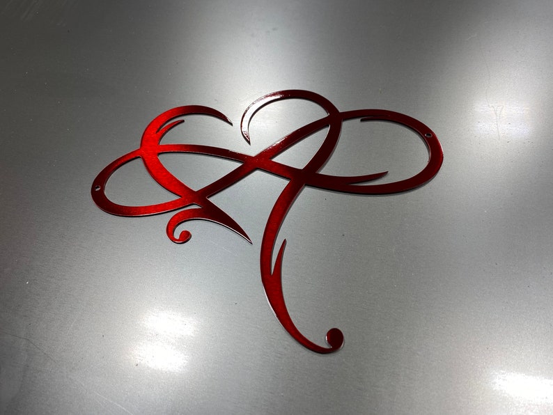 Infinity Heart Sign, Infinity Symbol Wall Art, Love Infinity Sign With ...