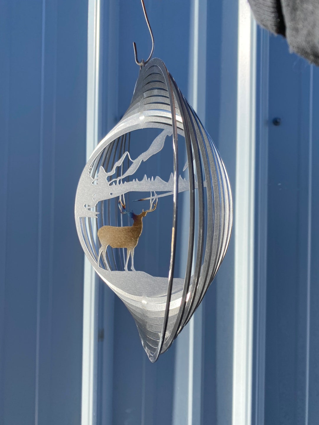 Mule Deer Wind Spinner, Garden Decor, Wildlife Decoration, Mule Deer ...