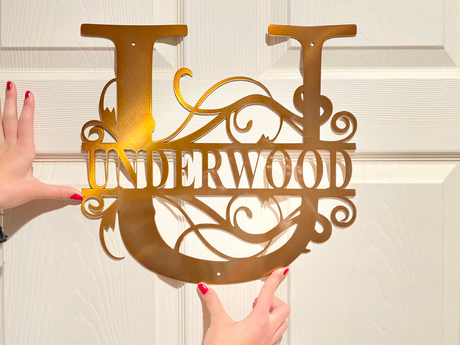 Custom Metal Signs, Monogram Wall Decor, Last Name Sign, Metal Wall Art ...