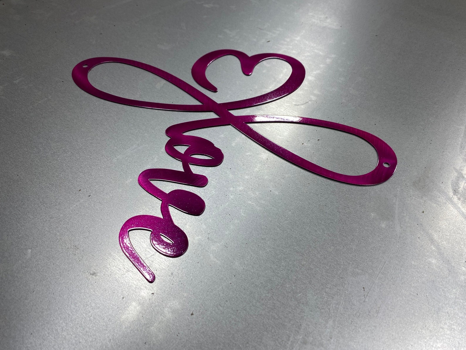 Infinity Heart Metal Wall Decor Infinite Love Valentines - Etsy