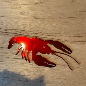 Lobster Coastal Metal Wall Hanging, Beach House Decor, Pool House Decor ...