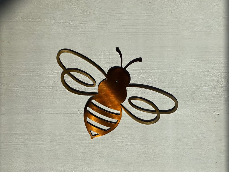 Honey Bee Metal Wall Art, Bee Farmer Gifts, Florist Gift, Farmhouse ...