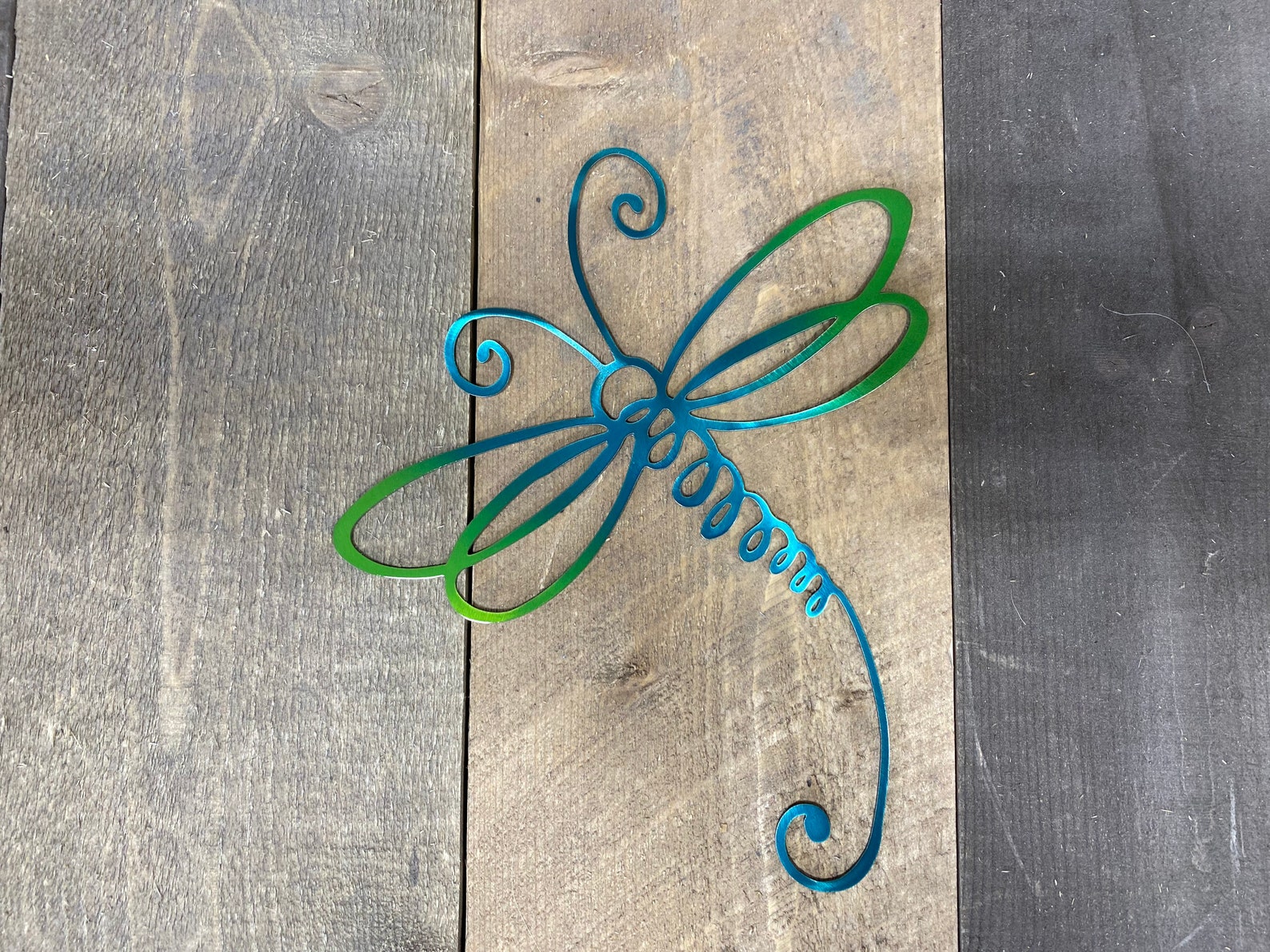 Whimsical Metal Dragonfly Wall Art, Dragonfly Garden Art, Small ...